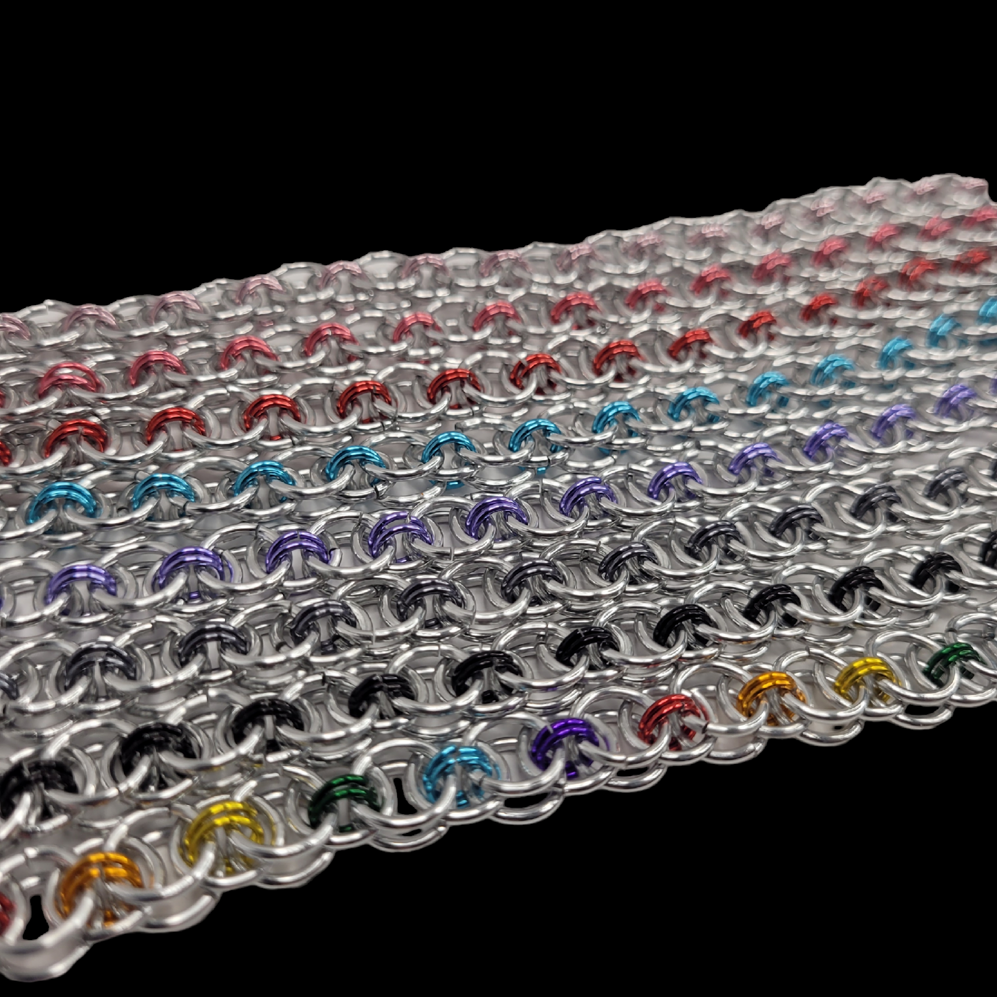 Bracelet, helm weave chainmail silver – Paint It Pretty
